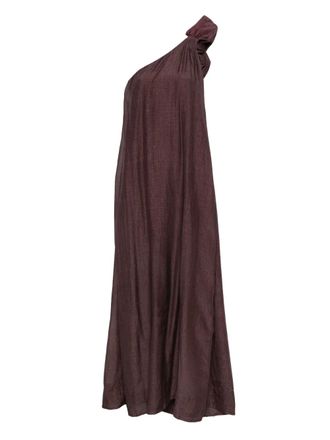 Mes Demoiselles... robe longue &agrave; une &eacute;paule - Violet