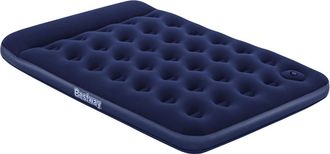 Bestway Luftbett Blue Horizon Step mit interner Fußpumpe Double XL/Lo 191 x 137 x 28 cm, Blau