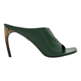 Ferragamo Sandal Haut Talon Nympha - Femme - Chaussures - Vert - Taille: 37 1/2 EU