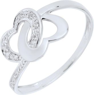 Edenly Ring Verbundenheit Zweier Herzen Bicolor