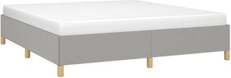 vidaXL Cadre de lit sans matelas gris clair 160x200 cm tissu Vidaxl