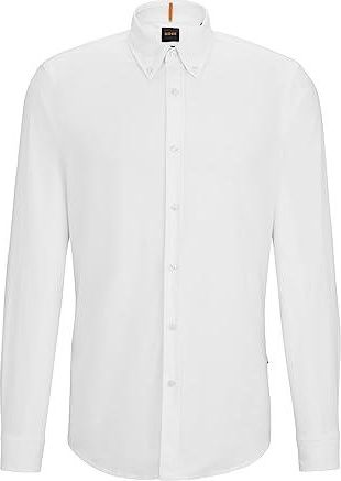 BOSS Hommes Rickert Chemise Regular Fit en Coton Oxford Biologique