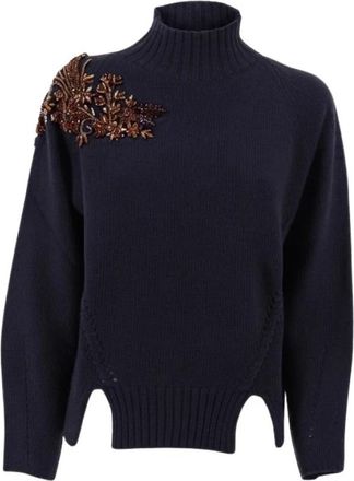 Ermanno Scervino Damen, Strickwaren, Blau, 2XSGr&ouml;&szlig;e