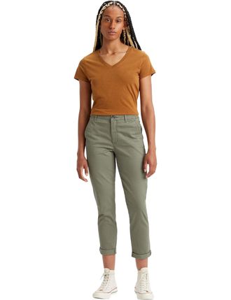 Dockers Damen Hose Weekend Chino Slim, Camo, 32 Extra Tall