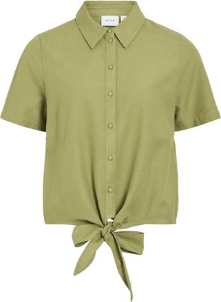 Vila Viprisilla S/S Knot Shirt/1