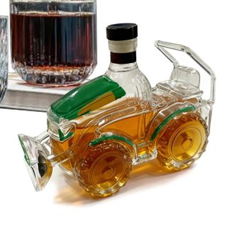 Generico Traktor-Dekanter: Weinflasche in Traktorform, 3D-Aufbewahrung, dekorativer Dekanter | einzigartiges Barkabinett, Whiskyzubeh&ouml;r f&uuml;r M&auml;nner, Frauen, Kol