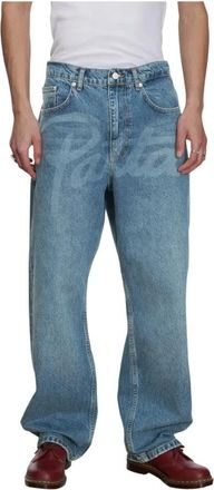 Patta Homme, Jeans, Bleu, Taille: W34 Laserprint Whiskers Denim Pants