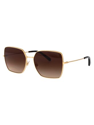 Dolce & Gabbana 0DG2242 Gold Metal Square Sunglasses - Gold
