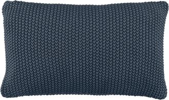 Marc O'Polo Marc O Polo Strick Dekokissen Plaid Nordic Knit Smoke Blue Dekokissen 30x60 cm