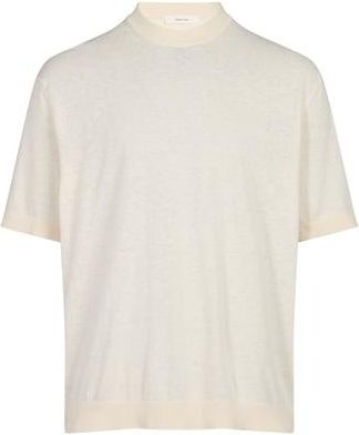 Selected T-shirt manches courtes en coton et lin