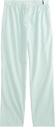 s.Oliver 46195402 Bas de Pyjama, Rayures Vertes et Blanches, L Homme