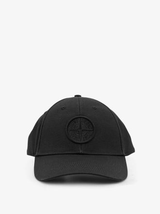 Stone Island Cotton hat with logo on the front - STONE ISLAND - gender_Man