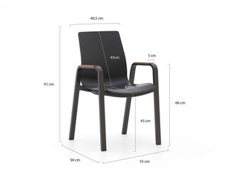 Hartman Hartman Flow/Sophie Studio &oslash; 128 cm Gartenm&ouml;bel-Set 5-teilig