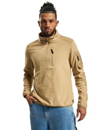 Brandit Fleece Troyer Ripstop, Farbe: Camel, Gr&ouml;&szlig;e: 5XL