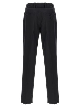 Prada Wool Blend Trousers - Black