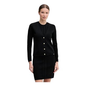 Gaud&igrave; V-Ausschnitt Strickjacke - - Knitwear - Damen - Schwarzk - L