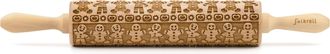 Folkroll 3D-Motiv-Teigrolle 43 cm Lebkuchenmann