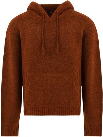 Daily Paper Clothing Orbit Knit Oversized Hoodie - - Sweatshirts & Hoodies - Herren - Braun - S