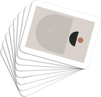 MG Design Mg Design Lot de 8 Sets de Table en li&egrave;ge - Abstract Geometry 1 - 30 &times; 40 cm - r&eacute;sistants &agrave; la Chaleur, faciles &agrave; Nettoyer