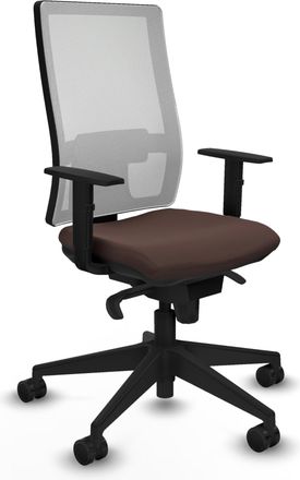 Piqueras y Crespo Stuhl aus PC mit 1D-Armlehnen, h&ouml;henverstellbare Lendenwirbelst&uuml;tze, ausgestattet mit 5 Positionen und eingespritztem Schaum. Mit Rollen von 65 mm Nyl