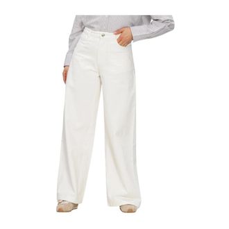 Modstr&ouml;m Princessmd Pants - - Trousers - Damen - Wei&szlig; - M