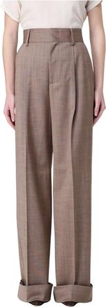 Philosophy di Lorenzo Serafini Femme, Pantalons, Beige, Taille: 36 FR Pantalon en Laine Sur Mesure