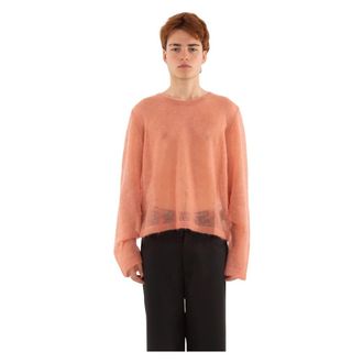 S&eacute;fr Leichter Mohair Pullover in Rose - - Knitwear - Herren - Rosa - XL