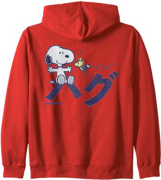 Peanuts Tokyo Snoopy Woodstock Japan umarmt Kanji Love XO BFF Kapuzenjacke