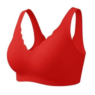 Generic Brassi&egrave;re c&ocirc;tel&eacute;e sans couture pour femme - Soutien-gorge confortable sans armatures avec larges bretelles, doux et extensible - Coussinets amovibles,