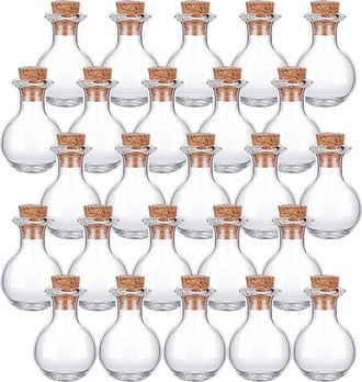 Generic Nachrichtenglas, Kork-Glasflasche, Kleine -Flasche, Geschenk-Glasflasche, Korkglas, Hochzeits-Nachrichtenglas, Kleines Glasglas-Set, Wunschglas, Dekor