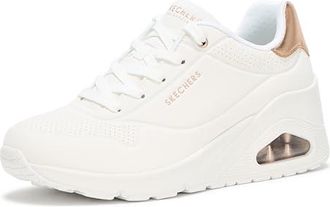 Skechers Femme Uno Wedge-Hi Steps Basket, Blanc, 37 EU