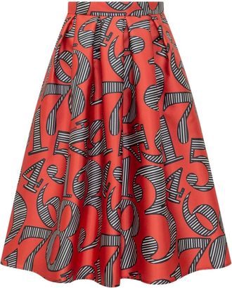 Alessandro Enriquez Femme, Jupes, Multicolore, Taille: 38 FR Midi Skirts