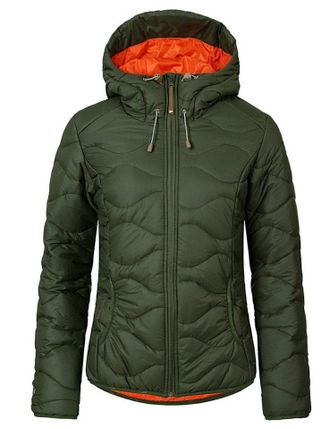 Icepeak Steppjacke Taika Outdoorjacke mit Kapuze wasserabweisend, w&auml;rmend, supersoft, mit Kapuze weitenverstellbar