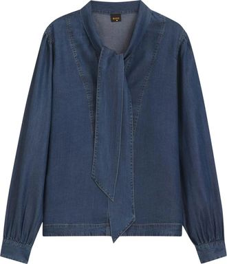 HUGO BOSS Damen, Blusen & Hemden, Blau, XSGr&ouml;&szlig;e