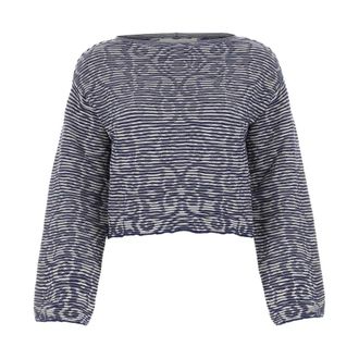 Emporio Armani Femme, Pulls, Multicolore, Taille: 36 FR Pull Court en Tricot Textur&eacute;