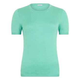 Malo Kurzarm-Strickpullover - - Knitwear - Damen - Blau - XS