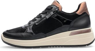 Ara Damen Garda Sneaker, Schwarz Nuts, 41.5 EU Weit