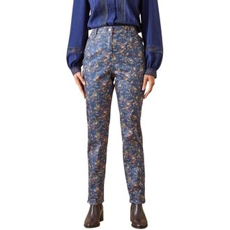 Daxon by - Pantalon taille haute 5 poches