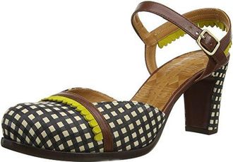 Chie Mihara Shoyu Picnic Negro Taichi Casta&ntilde;o, Sandales Femme - Multicolore (Multi), 36 EU