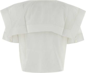 Frame Denim Sleek Cape Shirt - White