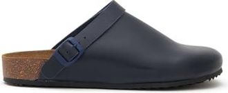 Scholl Mixte Cork Pro Clog Chaussure de Service médical, Bleu, 38 EU