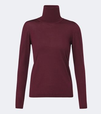 Max Mara Rollkragenpullover aus Schurwolle