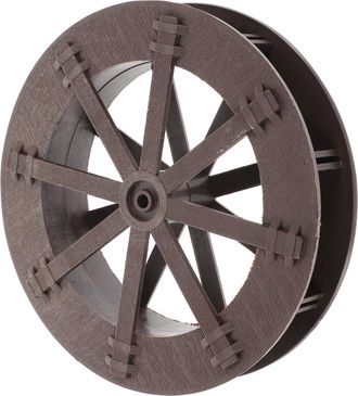 Cabilock Wassermühle Dekorationsrad für Zen Kunststoff Miniatur Wasserrad für Garten Aquarium und Innenräume Zubehör für Blumenbeete und Fischtanks Braun