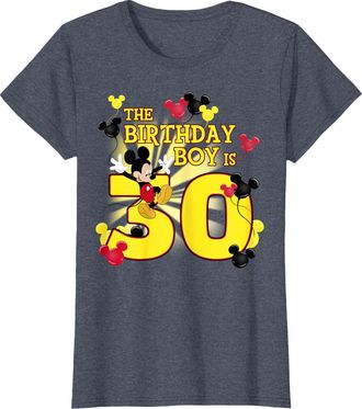 Disney Mickey & Friends 30 Year Old Birthday Boy T-Shirt