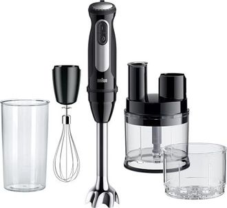 Braun Stabmixer MultiQuick 5 Pro MQ55755M - Elektreischer Stabmixer mit 25 Geschwindigkeitsstufen, Easy Click System Plus, 4-teiliges Zubeh&ouml;r-Set, 1000 Watt