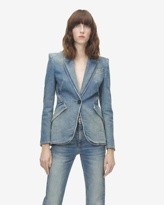 Alexander McQueen Jacke aus Stretch-Denim - Item 834141QMAC44164
