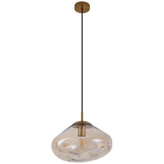 Lindby Suspension en verre &agrave; intensit&eacute; variable Lelia en verre pour salon & salle &agrave; manger