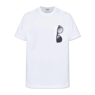 Moschino T-Shirt mit Tasche - - Tops - Herren - Wei&szlig; - S