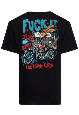 King Kerosin Print-Shirt Fuck It! (1-tlg) mit doppelseitigem Print