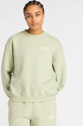 New Balance Linear Heritage - Fleece-Sweatshirt in Garter Snake mit Rundhalsausschnitt-Grün